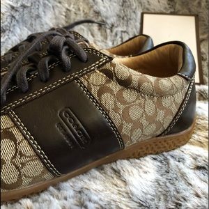 Shoes | Coach C Logo Leather Shoes | Poshmark